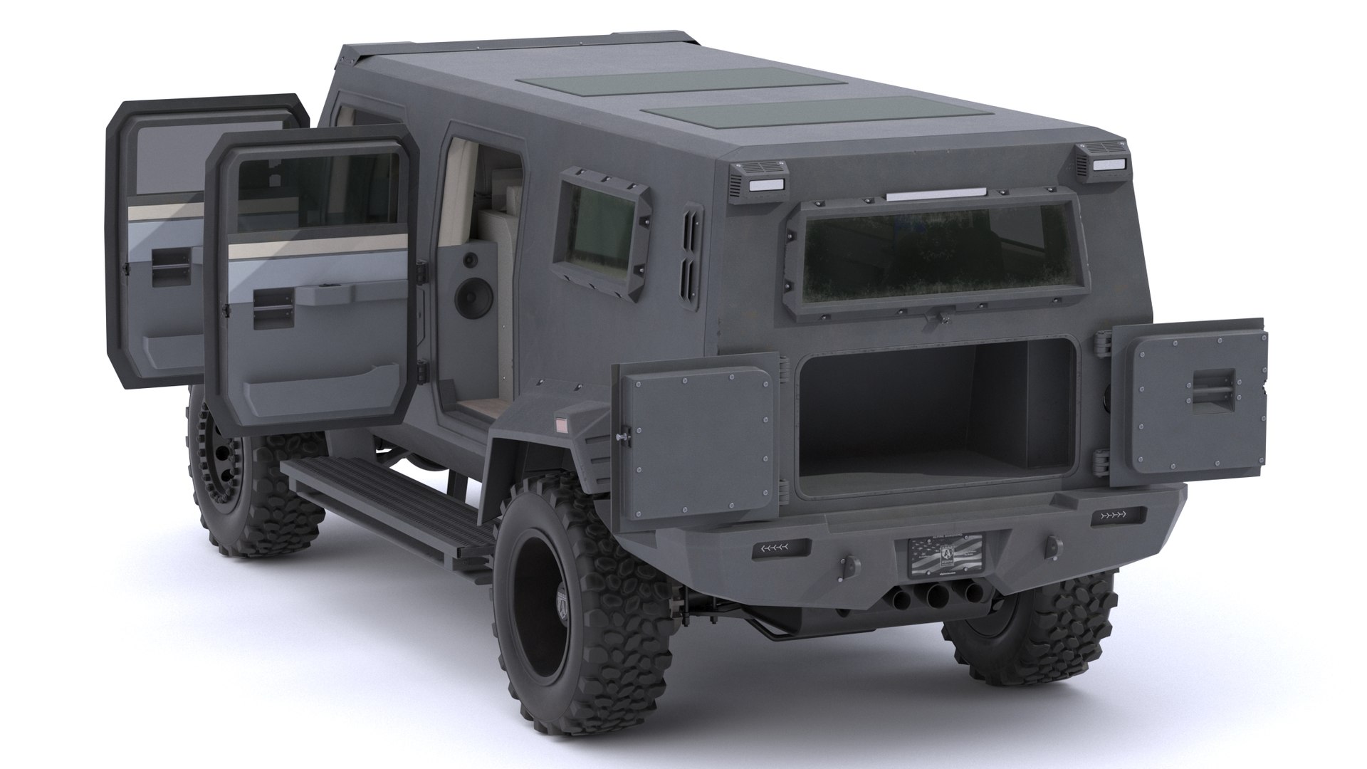 Alpine Condor Armored Luxury Tactical SUV 3D Model - TurboSquid 2417870
