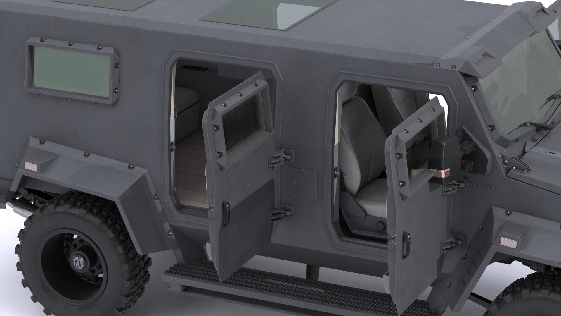 Alpine Condor Armored Luxury Tactical SUV 3D Model - TurboSquid 2417870