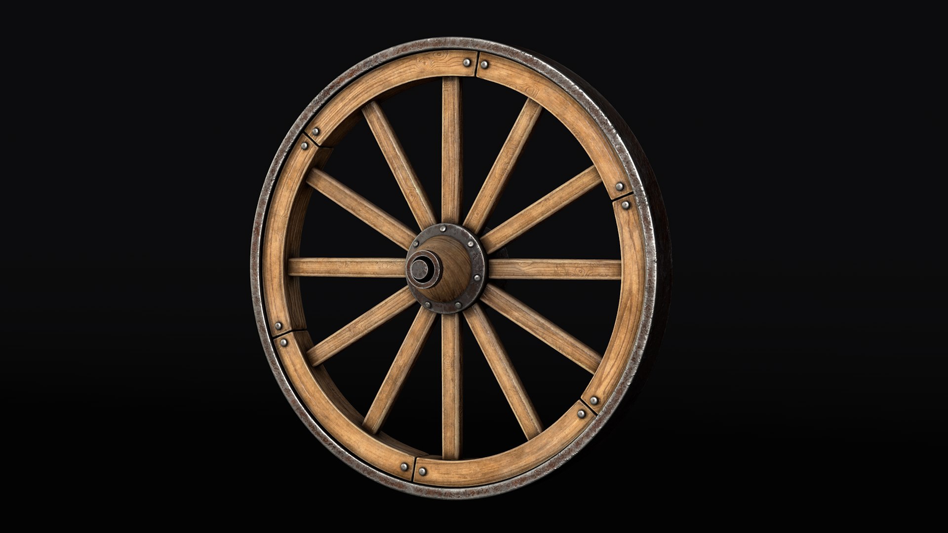 3D Medieval Wheel Model - TurboSquid 2195724