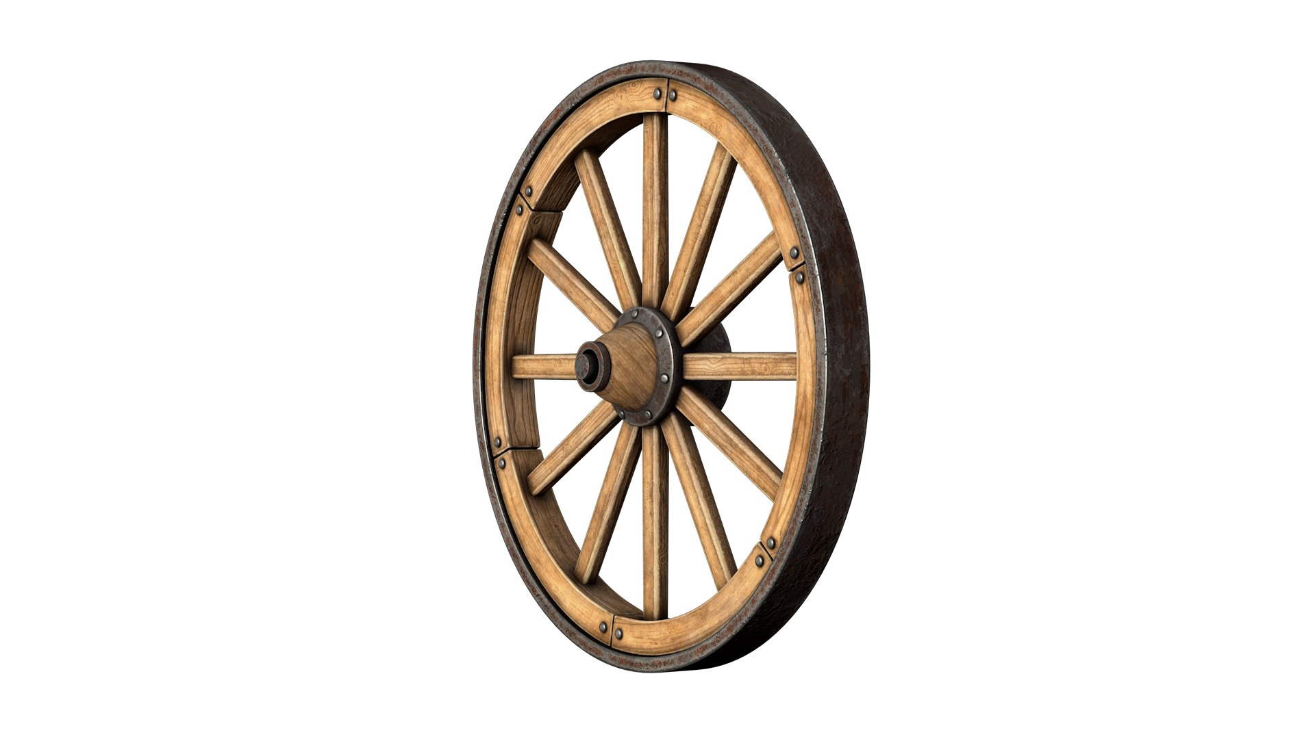 3D Medieval Wheel Model - TurboSquid 2195724