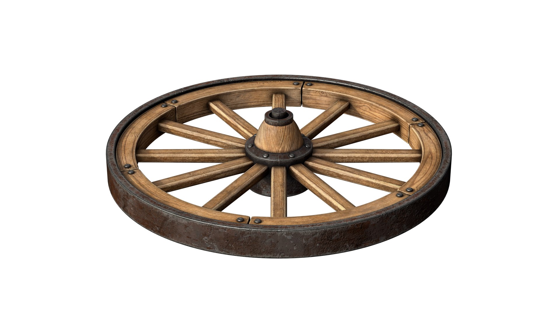3D Medieval Wheel Model - TurboSquid 2195724