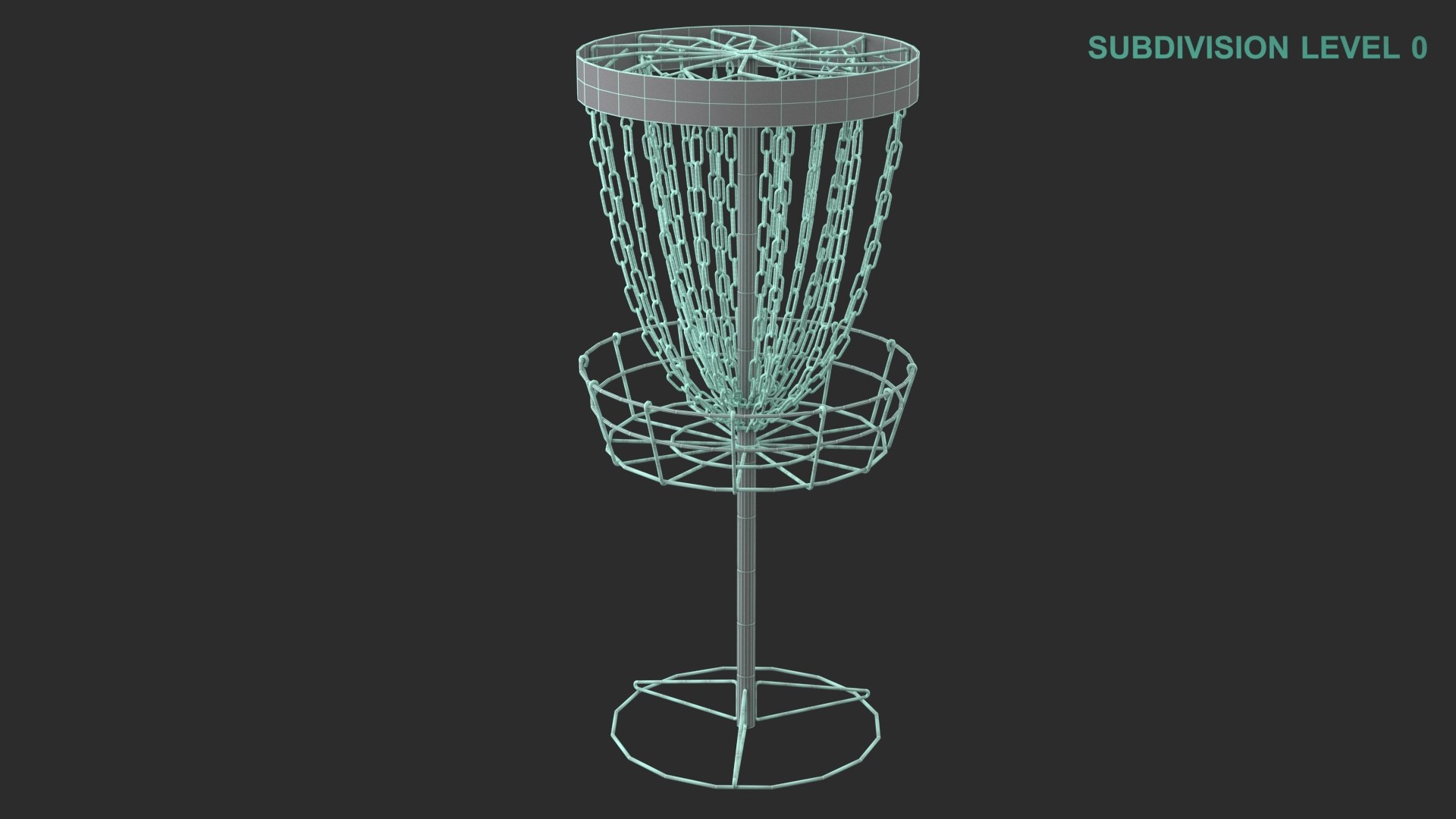 3D Disc Golf Goal Model - TurboSquid 1997340