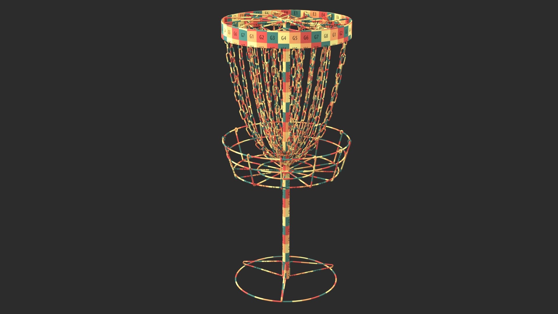 3D Disc Golf Goal Model - TurboSquid 1997340
