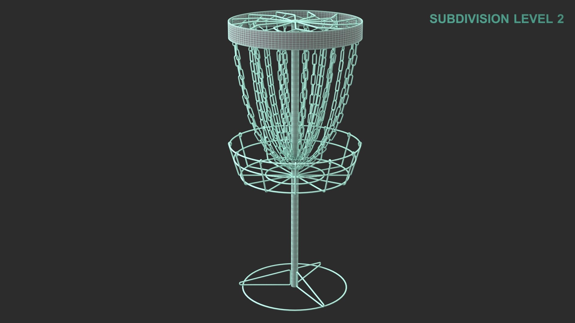 3D Disc Golf Goal Model - TurboSquid 1997340
