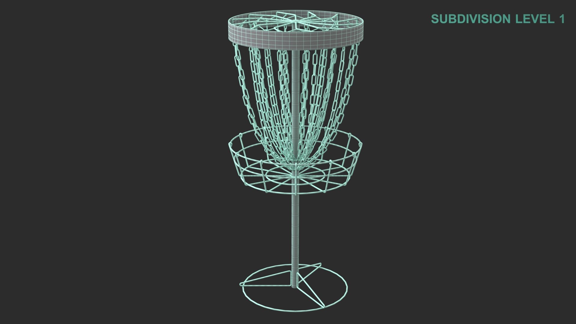 3D Disc Golf Goal Model - TurboSquid 1997340