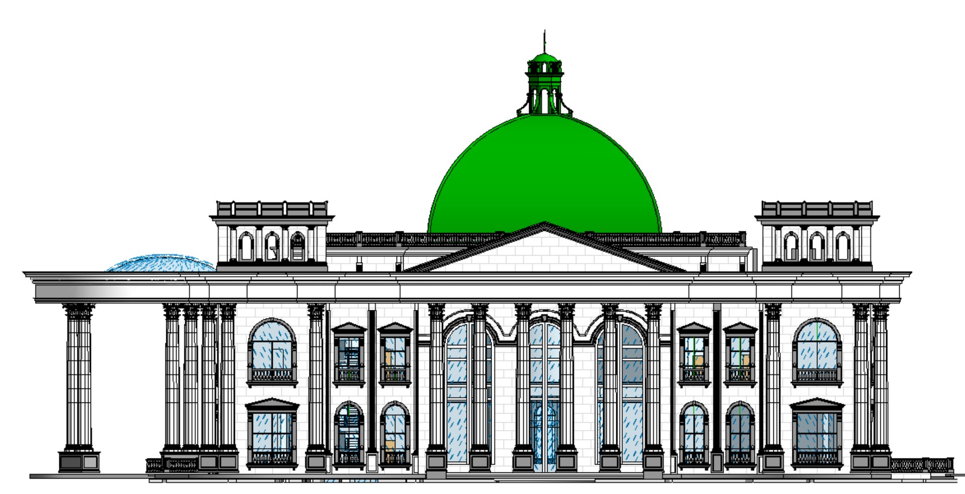 ROYAL PALACE ARCHITECTURAL REVIT MODEL 3D Model - TurboSquid 2462793