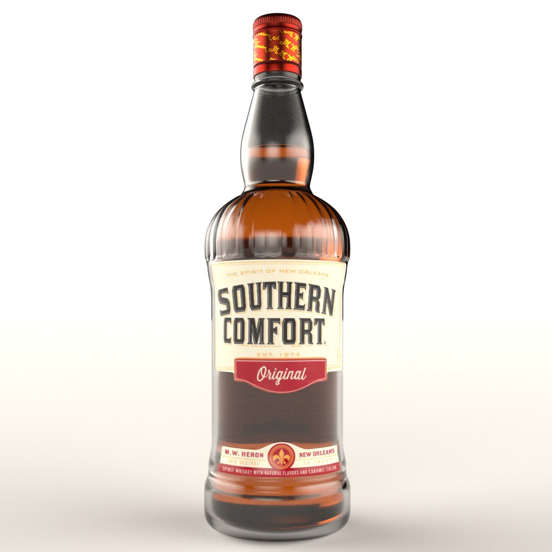 Southern Comfort Whisky Liqueur Alcohol Bottle Model - TurboSquid 2411505