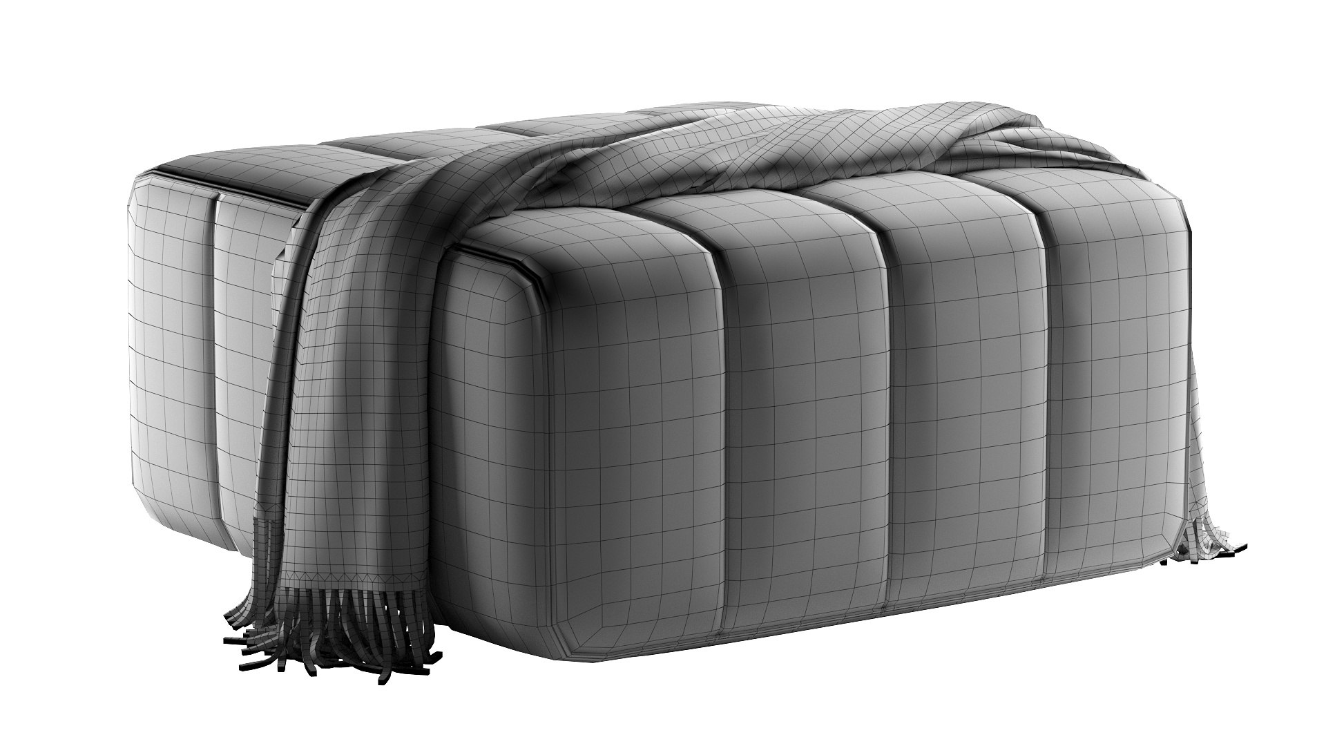 3D Curt Modular Pouf model - TurboSquid 2070480