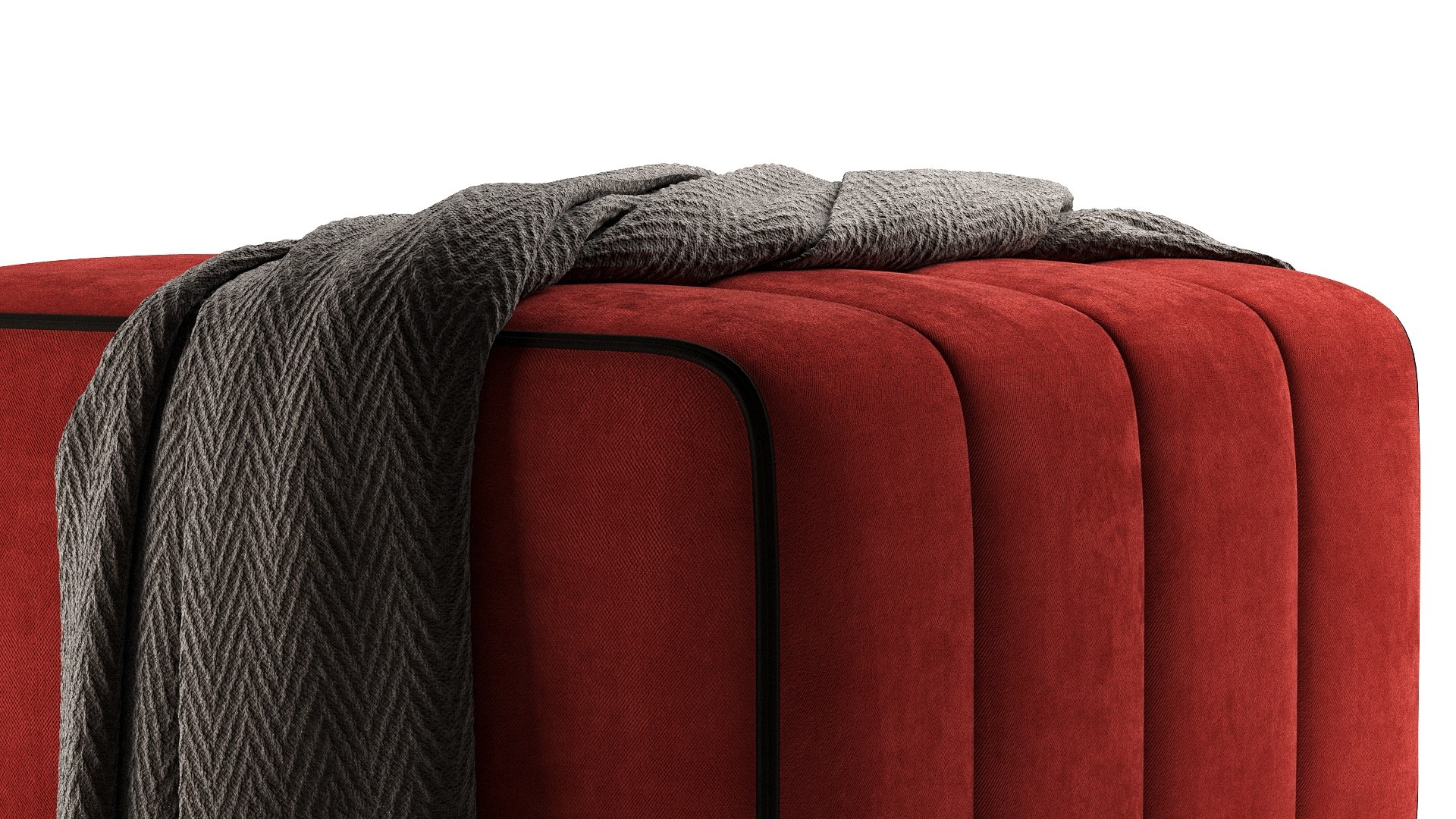 3D Curt Modular Pouf model - TurboSquid 2070480
