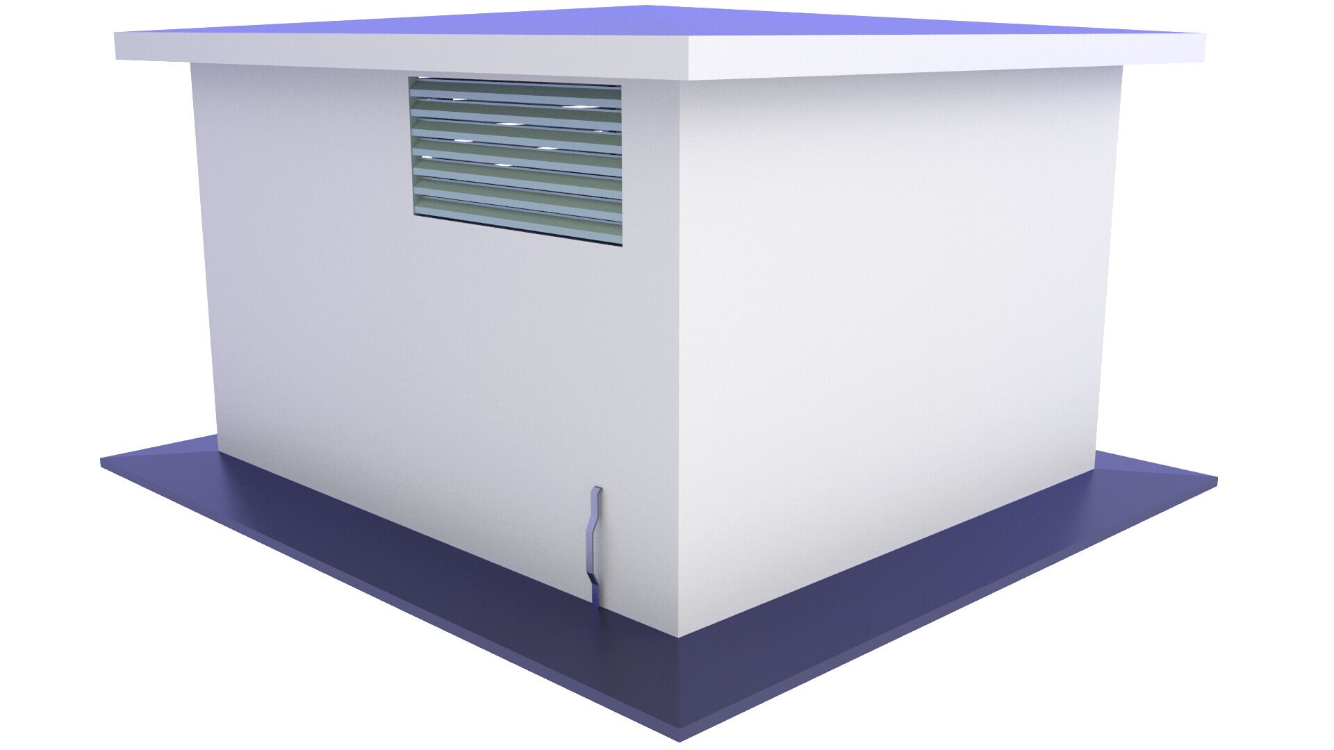 3D Precast Concrete Substation Building Low Poly 9 Model - TurboSquid ...