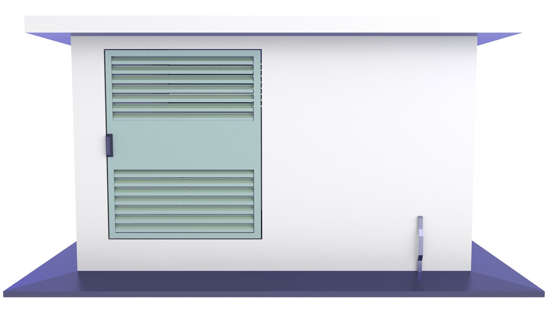 3D Precast Concrete Substation Building Low Poly 9 Model - TurboSquid ...