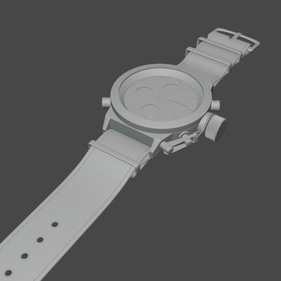 3D Chronograph Watch AMST 3003 On Nato Strap - TurboSquid 1804290