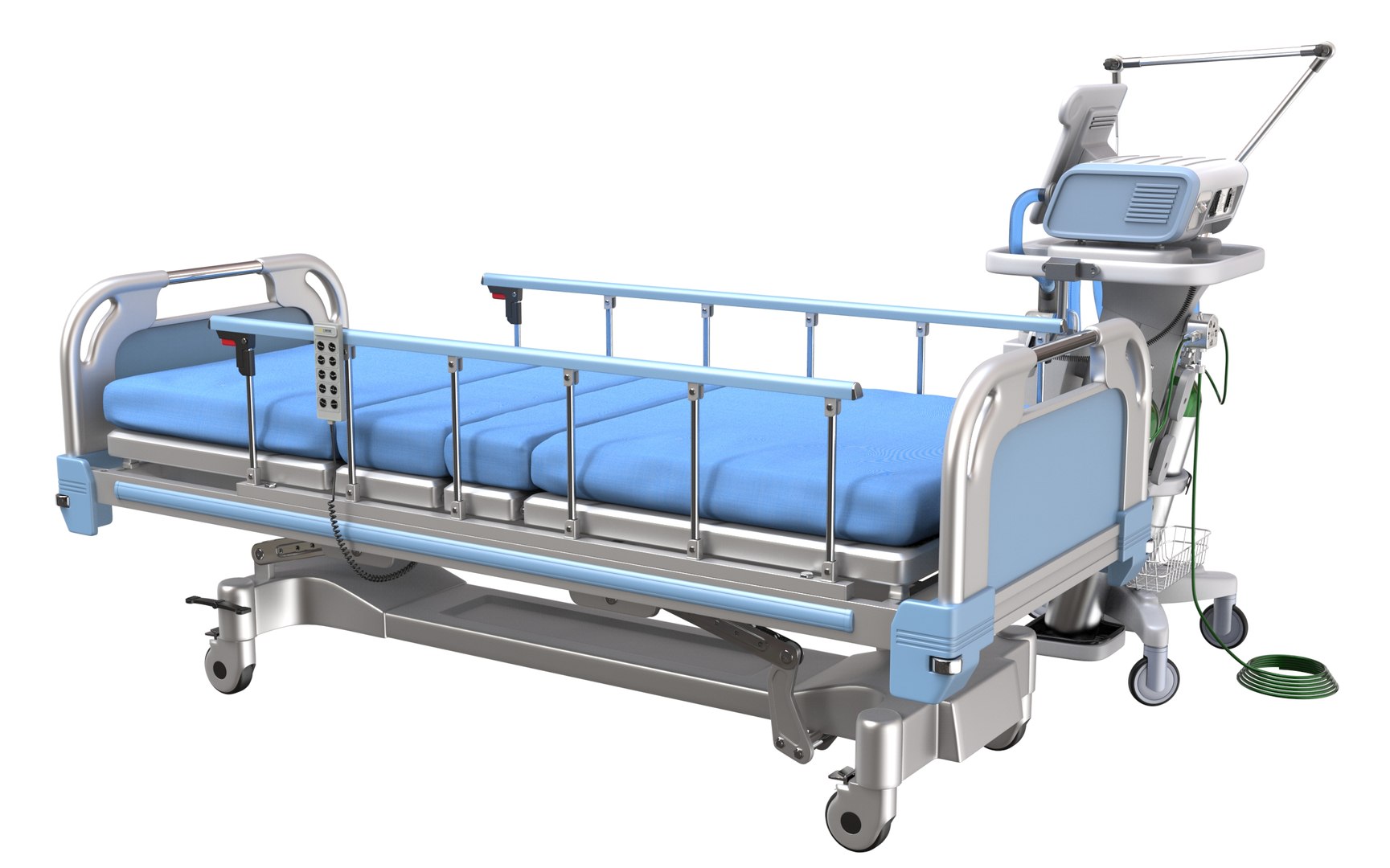 Hospital Ventilator Bed Model - TurboSquid 1548612