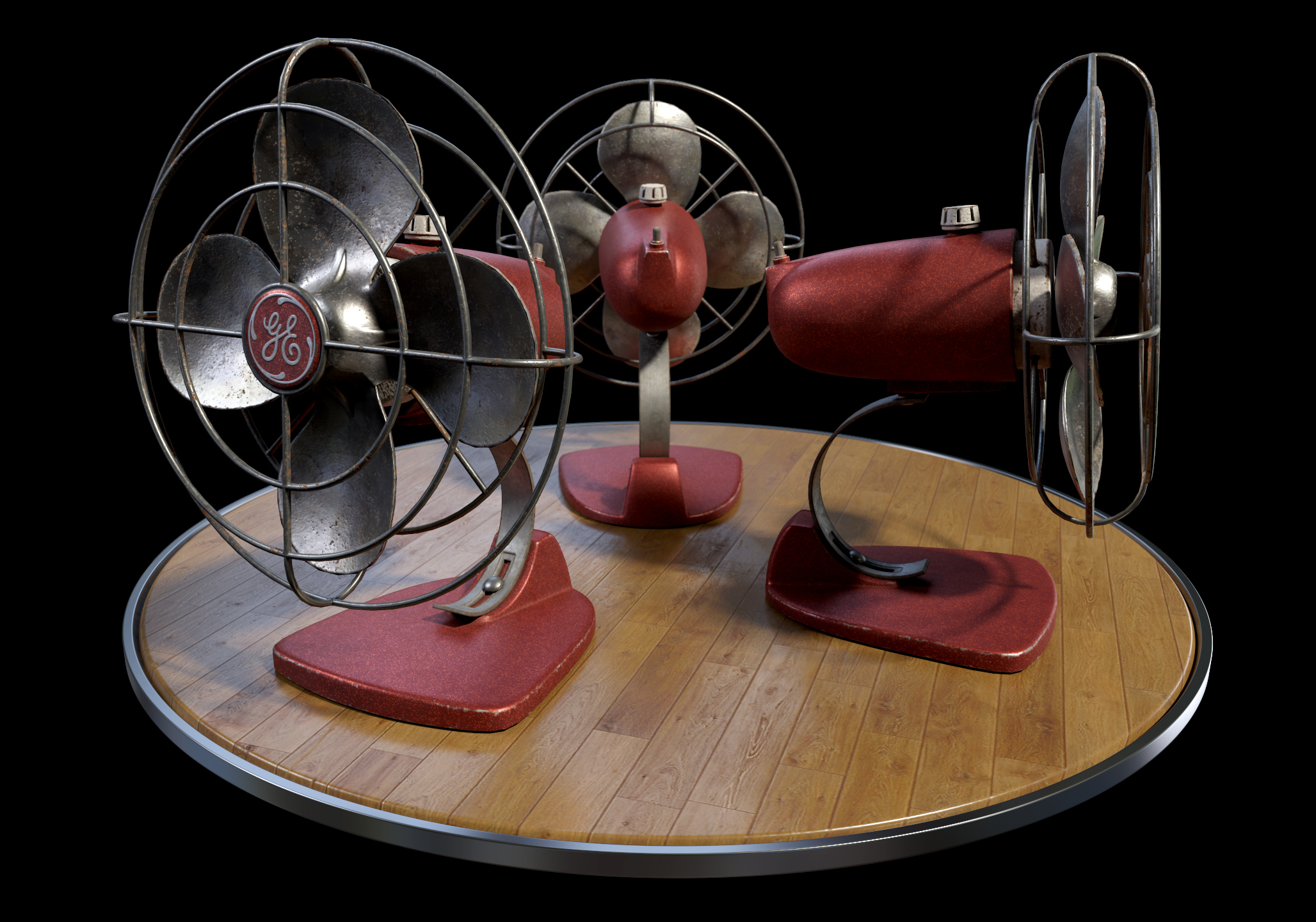 Vintage Desk Fan model - TurboSquid 1718752