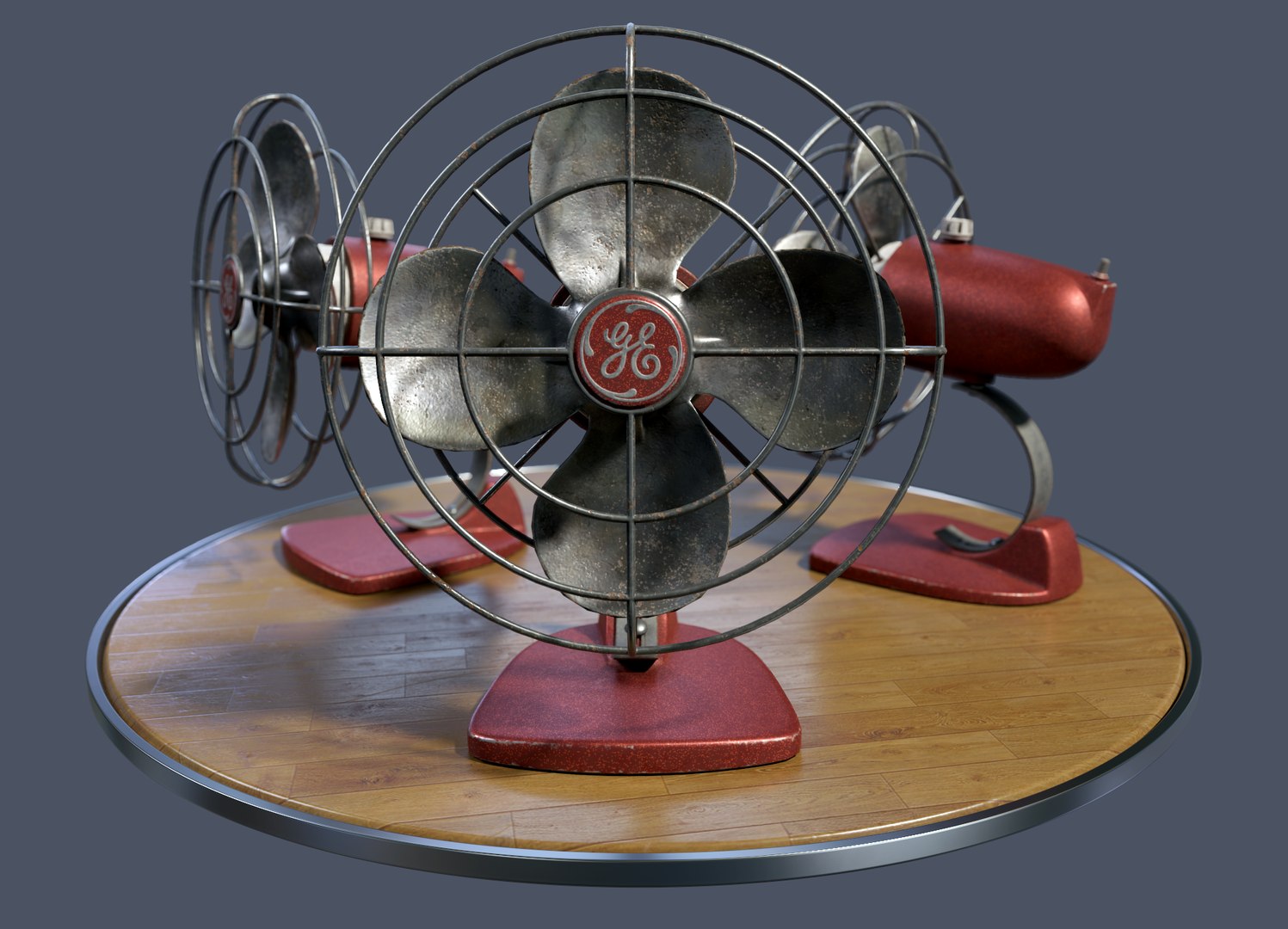 Vintage Desk Fan Model - TurboSquid 1718752