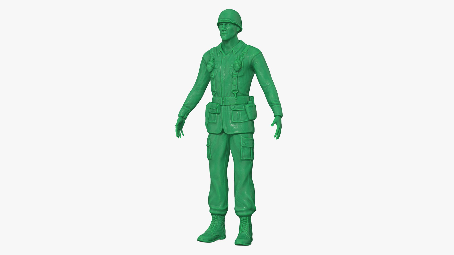 Green Toy Soldier Rigged For Cinema 4D 3D Model - TurboSquid 2209632