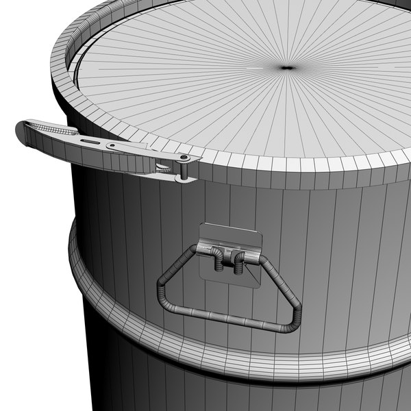 Metal barrel cylindrical rings 3D model - TurboSquid 1361314