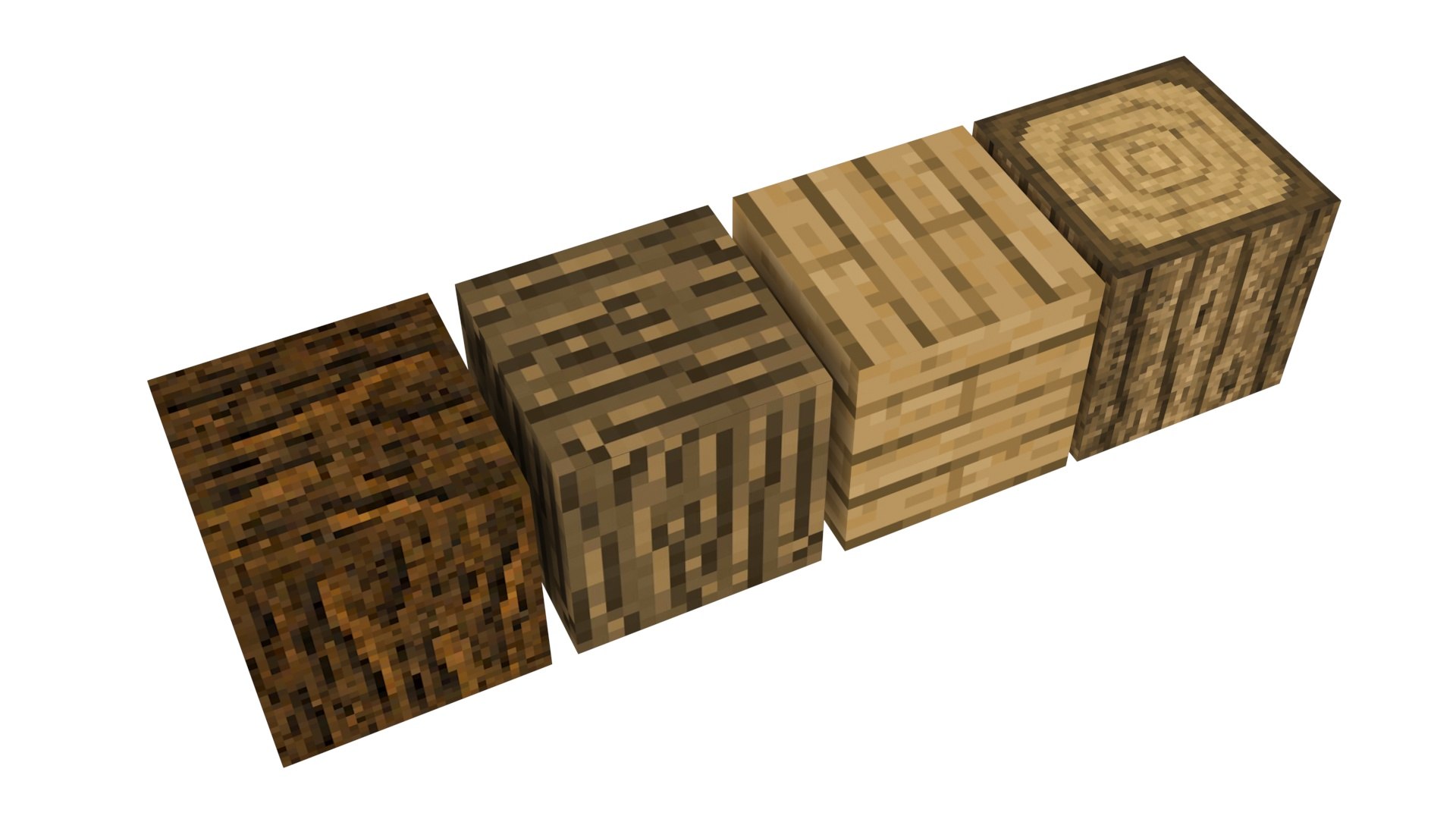 3D Minecraft Woods - TurboSquid 2376660