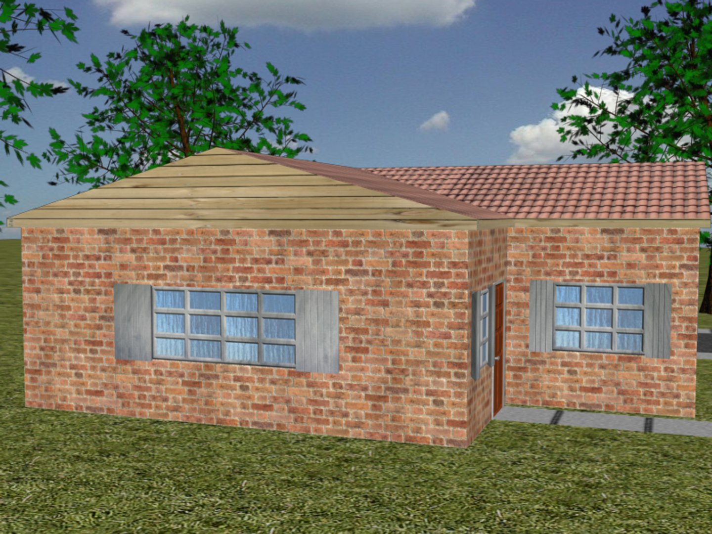 Free Small House 3d Model