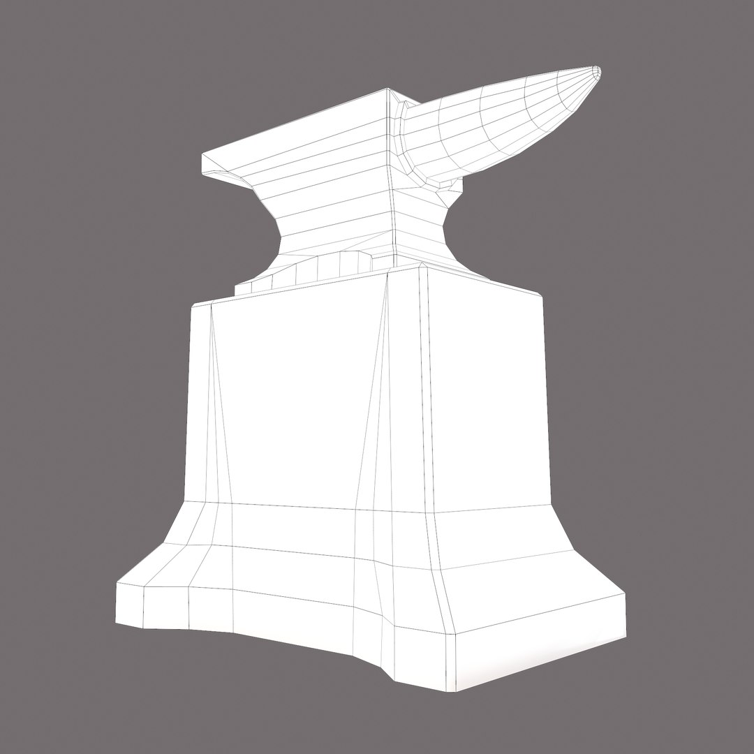 3D Model Large Blacksmith Anvil - TurboSquid 1734612