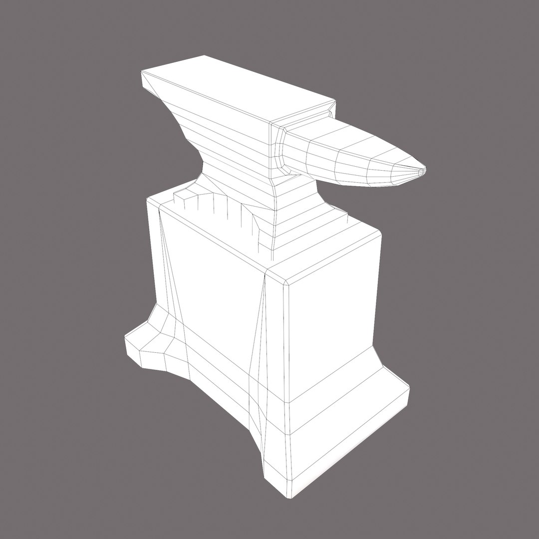 3D Model Large Blacksmith Anvil - TurboSquid 1734612