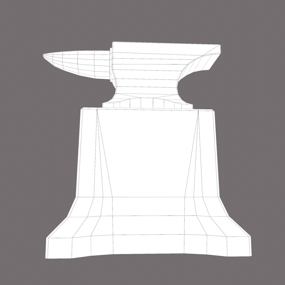 3D Model Large Blacksmith Anvil - TurboSquid 1734612