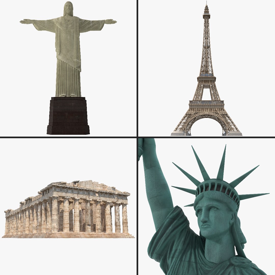 3d model of world landmark