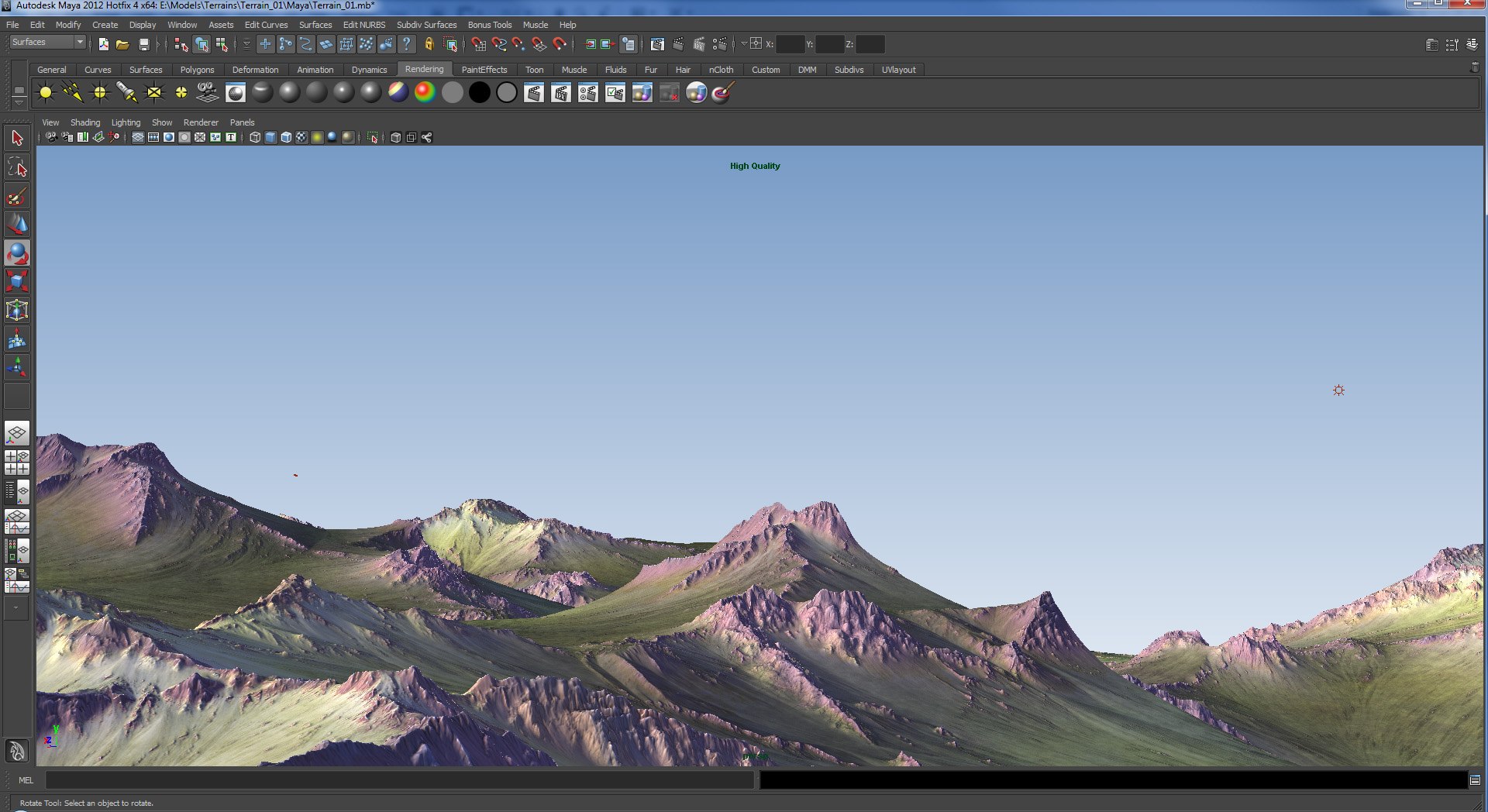 Terrains Landscape Scene Obj