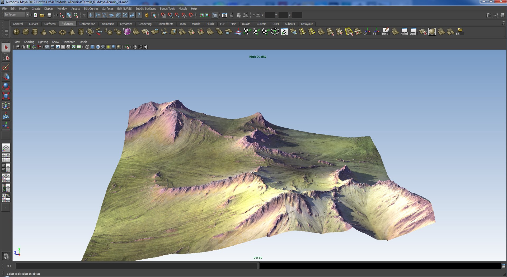 Terrains Landscape Scene Obj