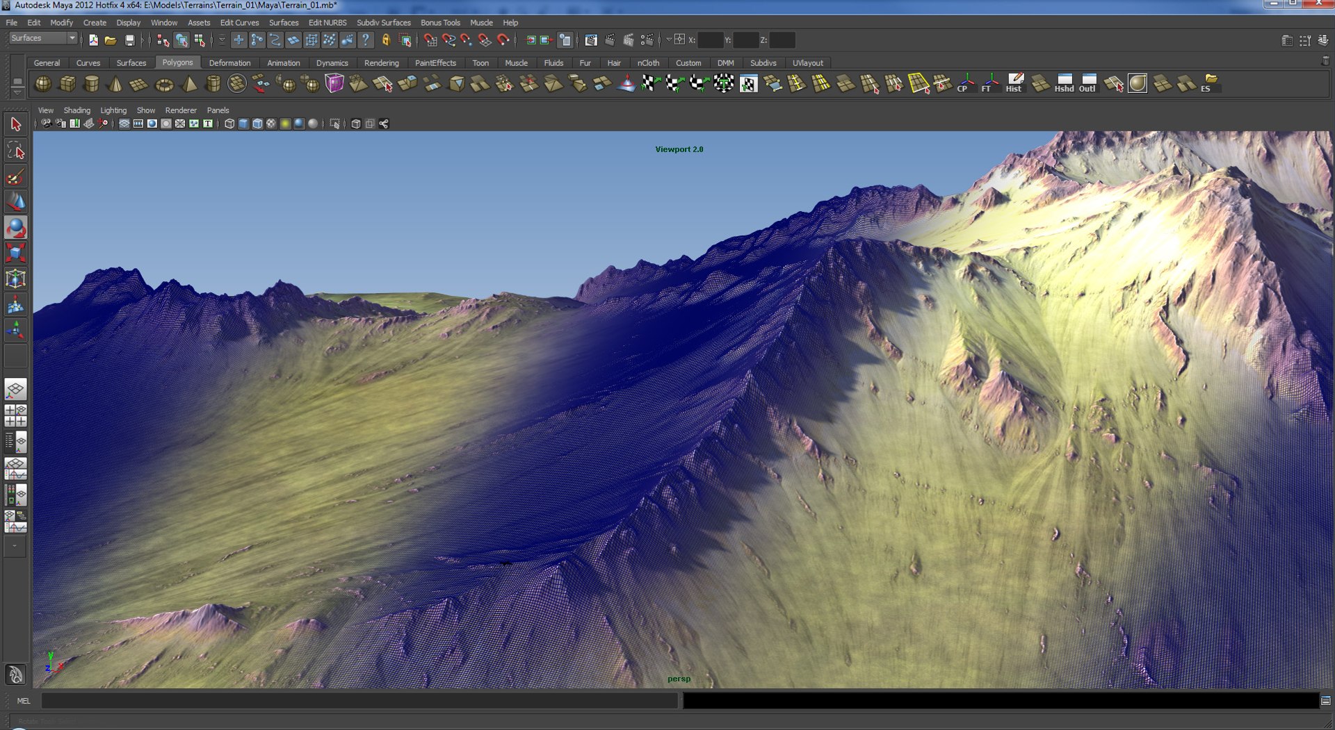 Terrains Landscape Scene Obj