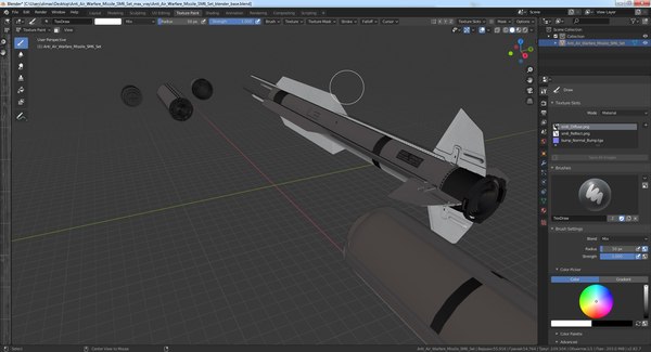 대공 전 미사일 SM6 세트 3D 모델 - TurboSquid 1624413