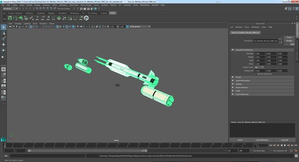대공 전 미사일 SM6 세트 3D 모델 - TurboSquid 1624413