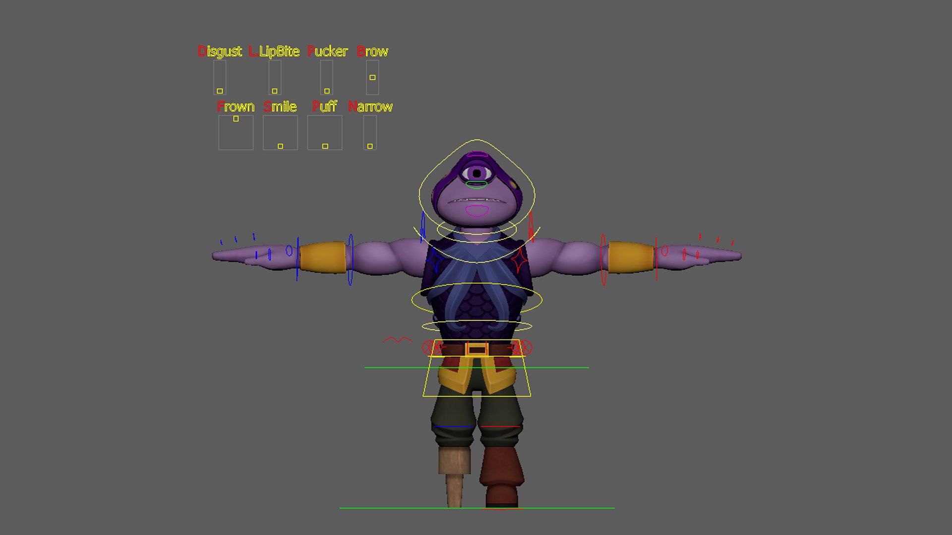 Funky Character Charlie Rig Model - TurboSquid 1634054