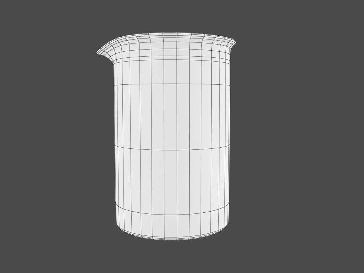 beaker 150ml 3d obj