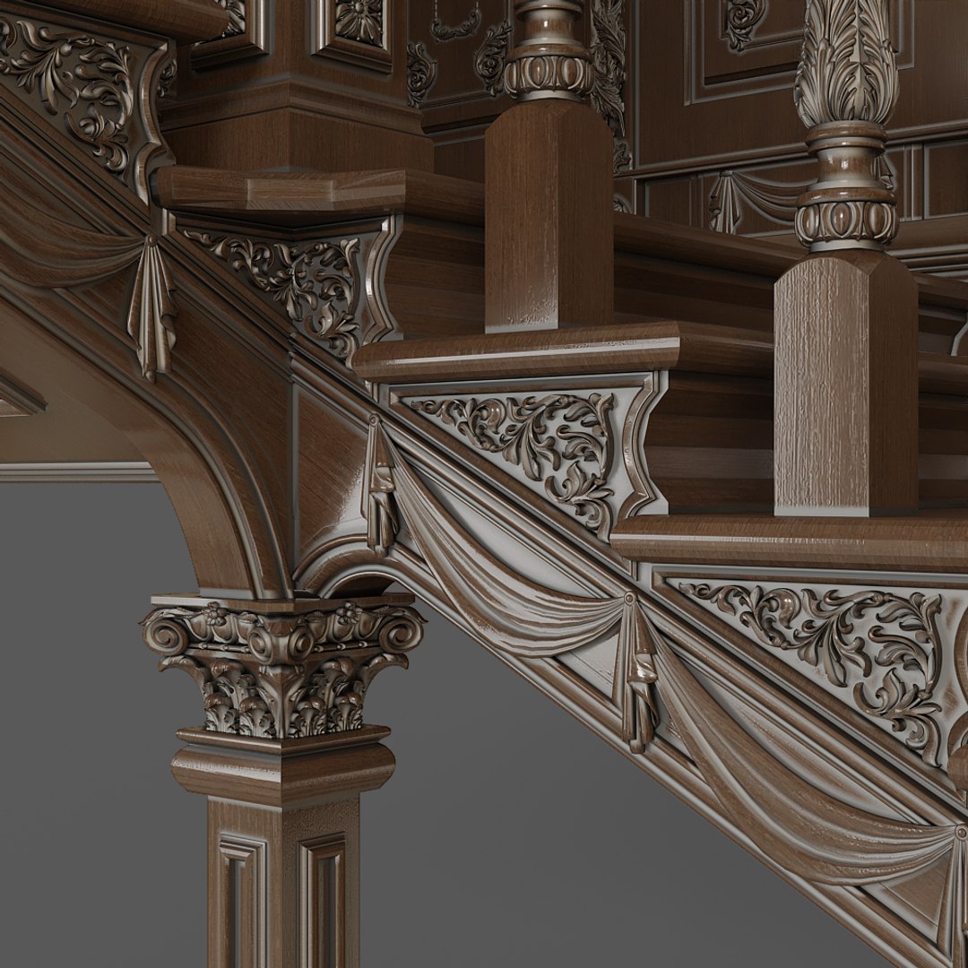 Stair Kitbash Cnc 3D Model - TurboSquid 1470429