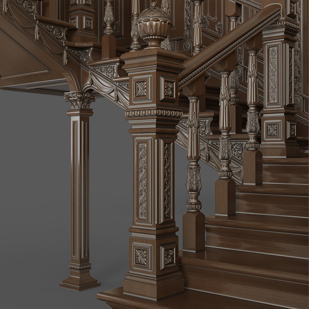 Stair Kitbash Cnc 3D Model - TurboSquid 1470429