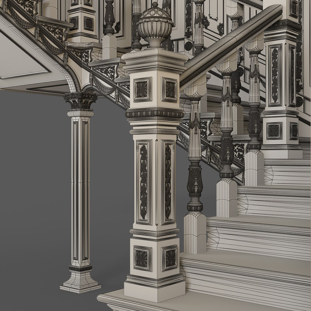 Stair Kitbash Cnc 3D Model - TurboSquid 1470429