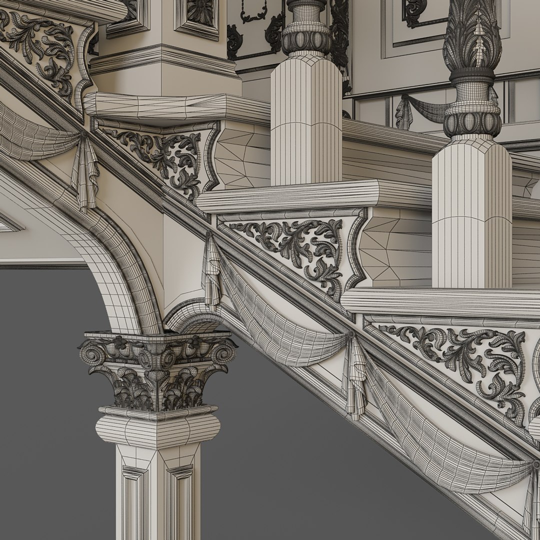Stair Kitbash Cnc 3D Model - TurboSquid 1470429