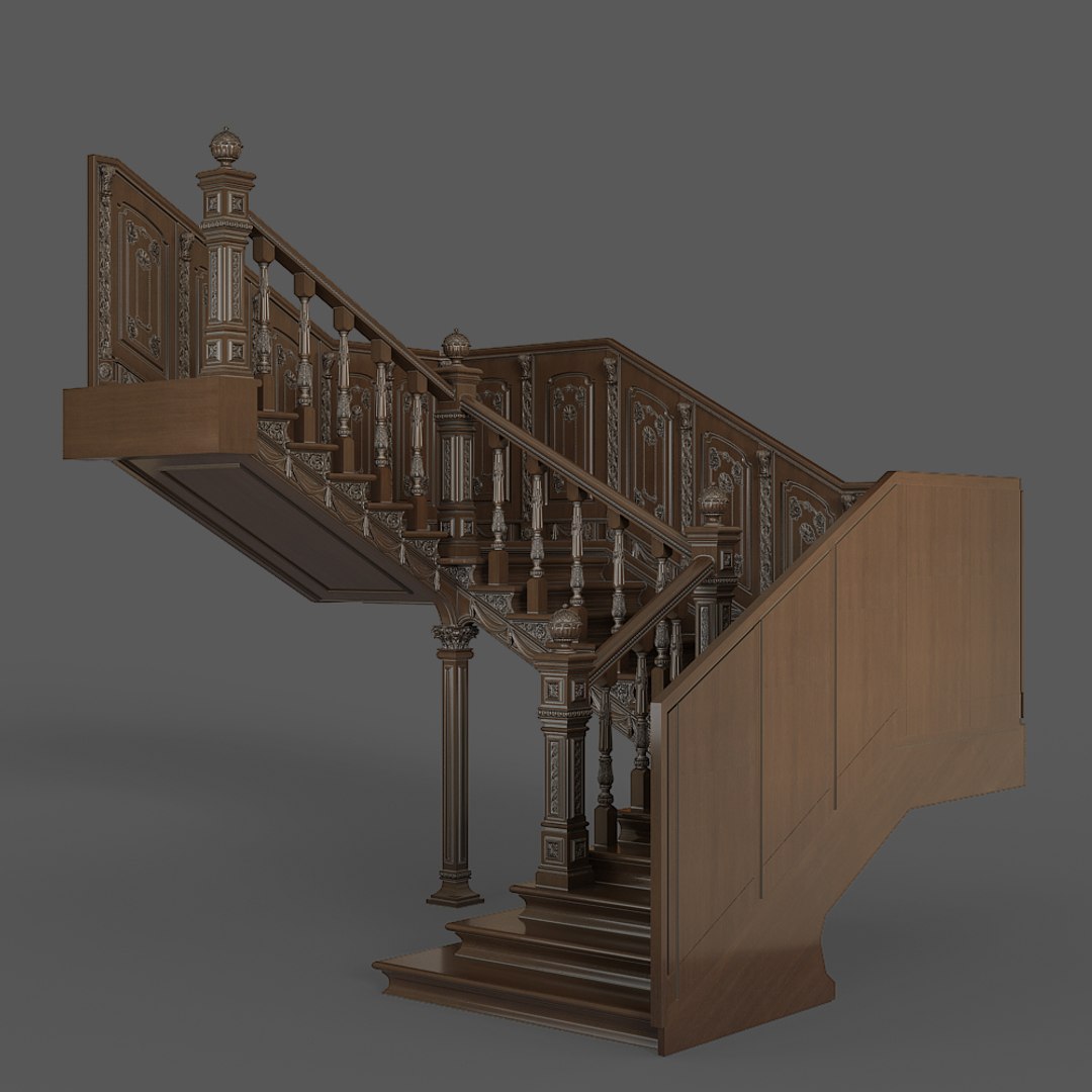 Stair Kitbash Cnc 3D Model - TurboSquid 1470429