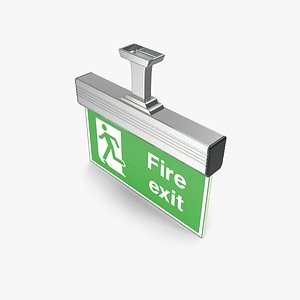 3D Exit Sign Models - Browse & Download Formats - TurboSquid
