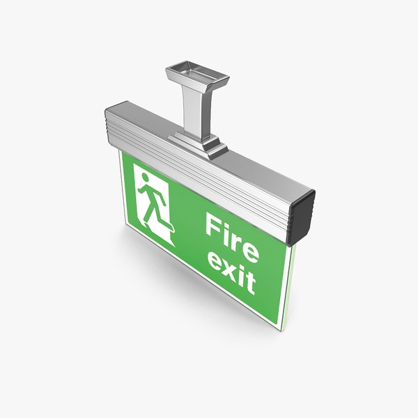 Exit Sign 3D Models for Download | TurboSquid