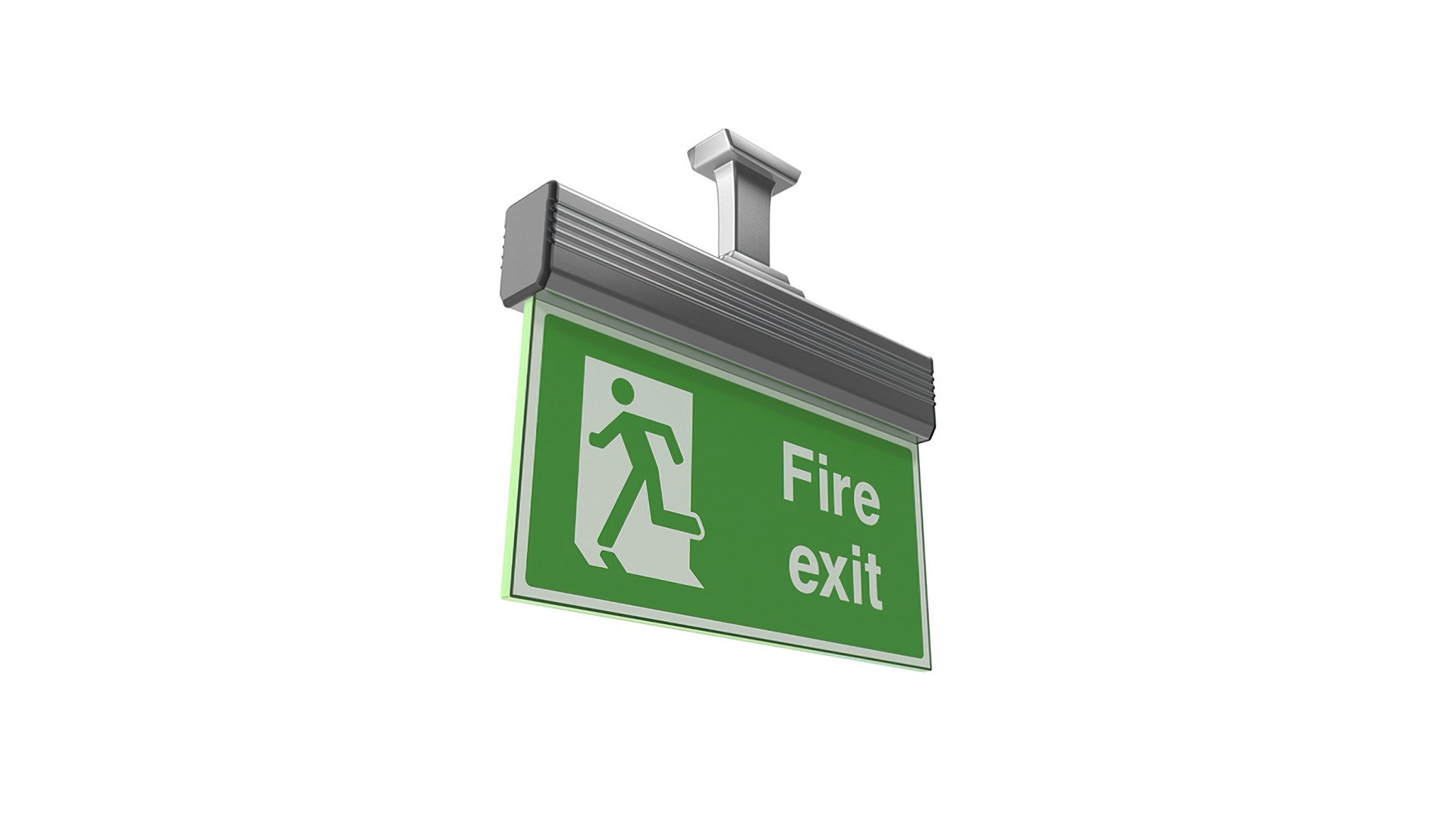 3D Emergency Exit Light Model - TurboSquid 2138298