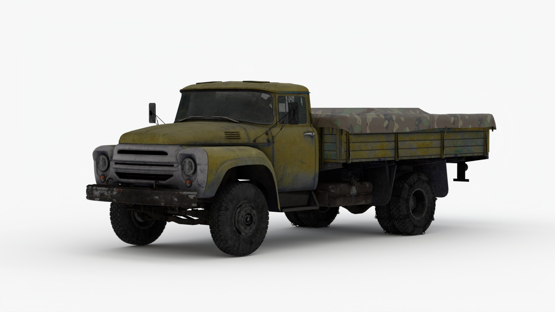 modelo 3d OLD Truck - TurboSquid 2010277