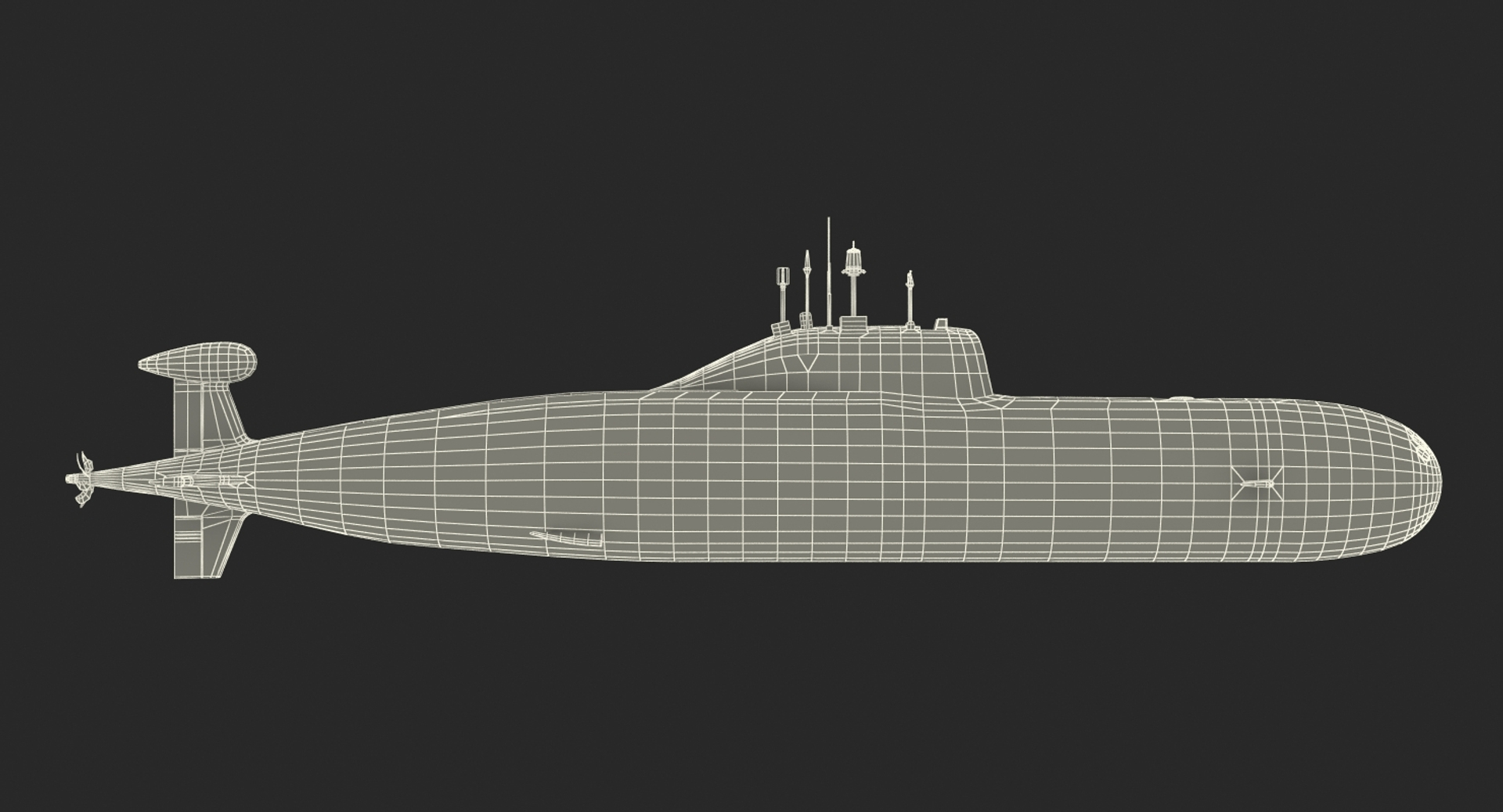 Nuclear Powered Attack Submarine Model - TurboSquid 1158203