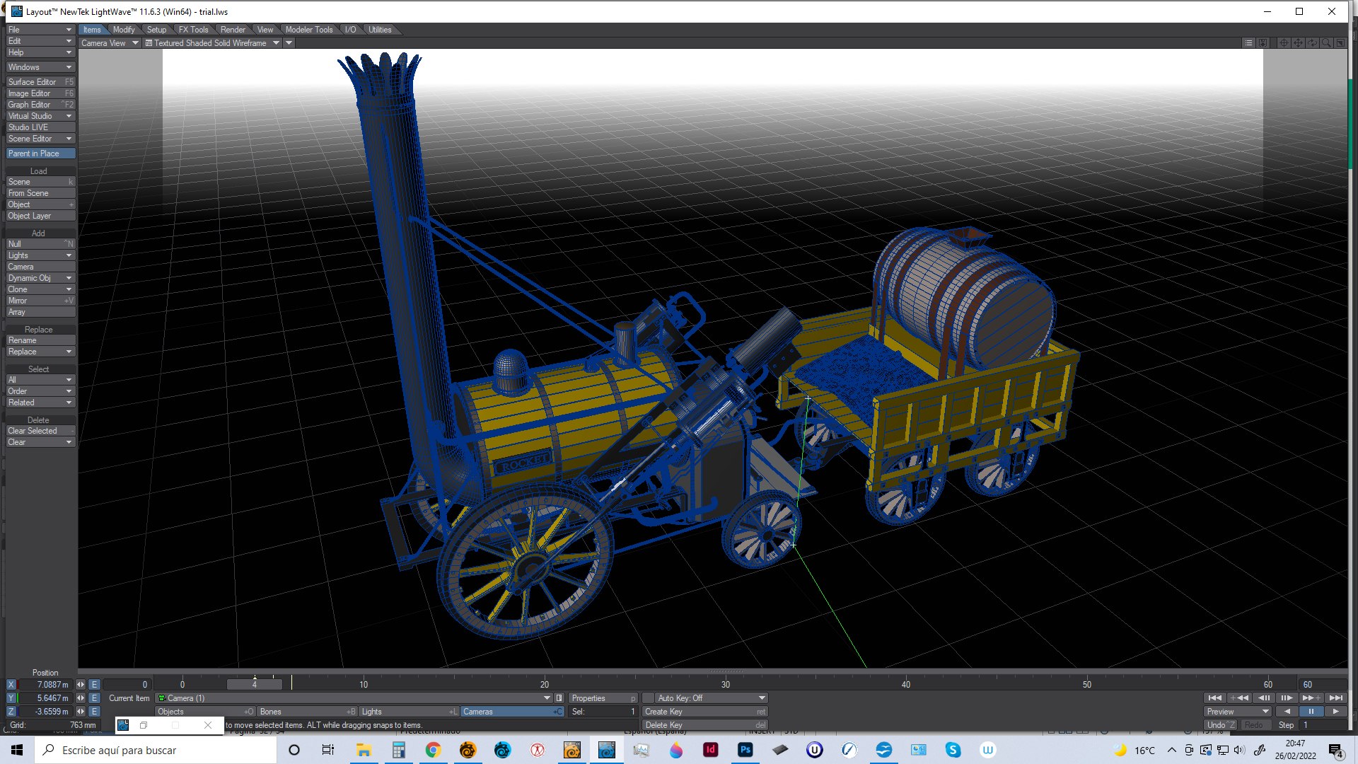 3D Model Stevenson Rocket Locomotive - TurboSquid 1860386