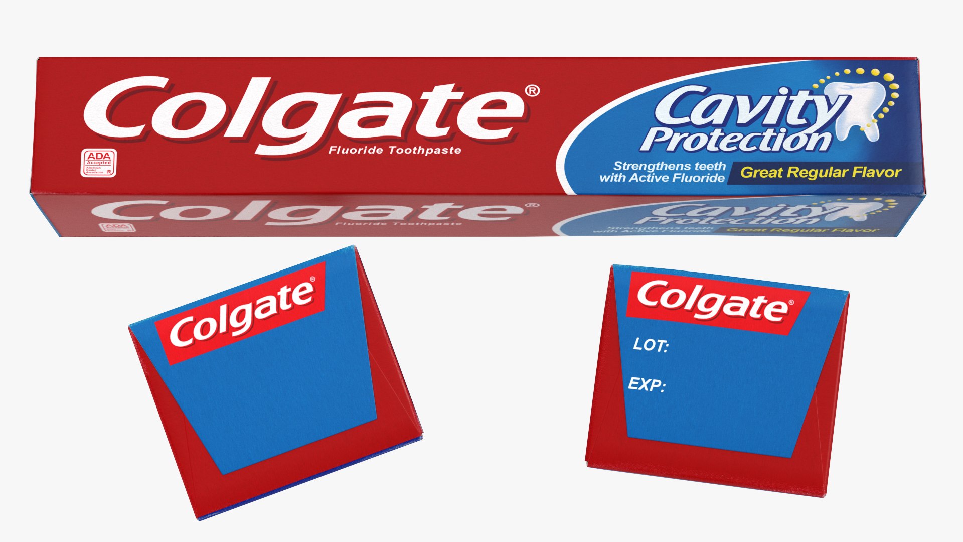Colgate Toothcare Set 3D Model - TurboSquid 2343141