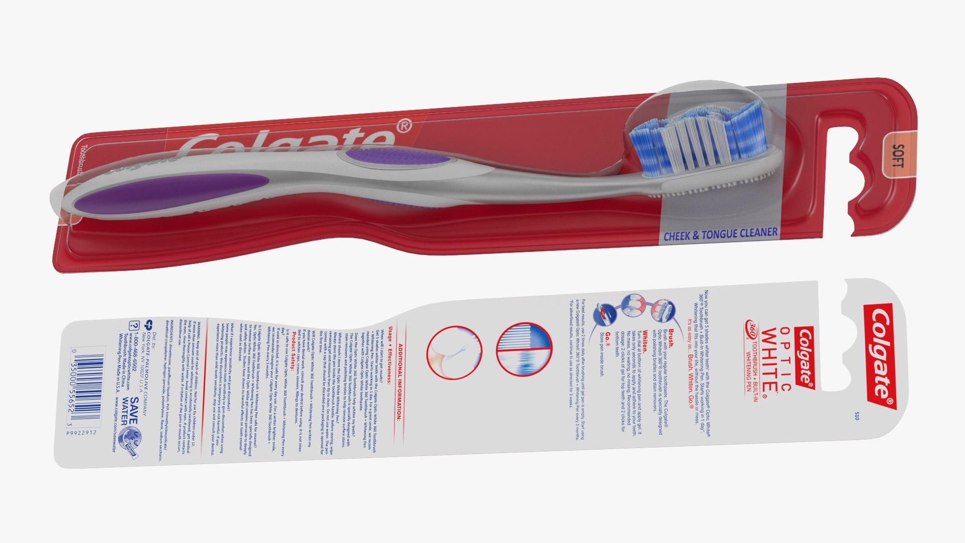 Colgate Toothcare Set 3D Model - TurboSquid 2343141