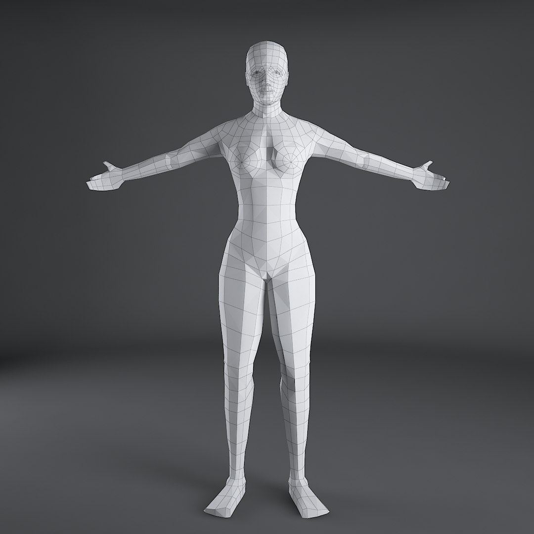 woman figure base obj