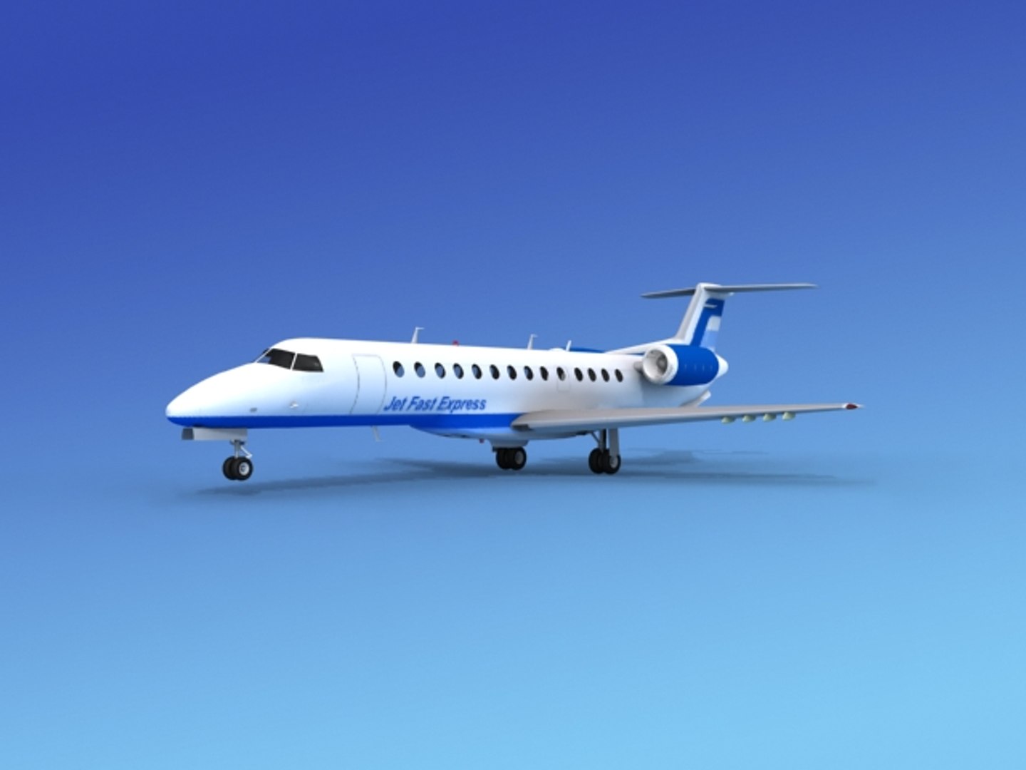3d Model Embraer Erj Jets