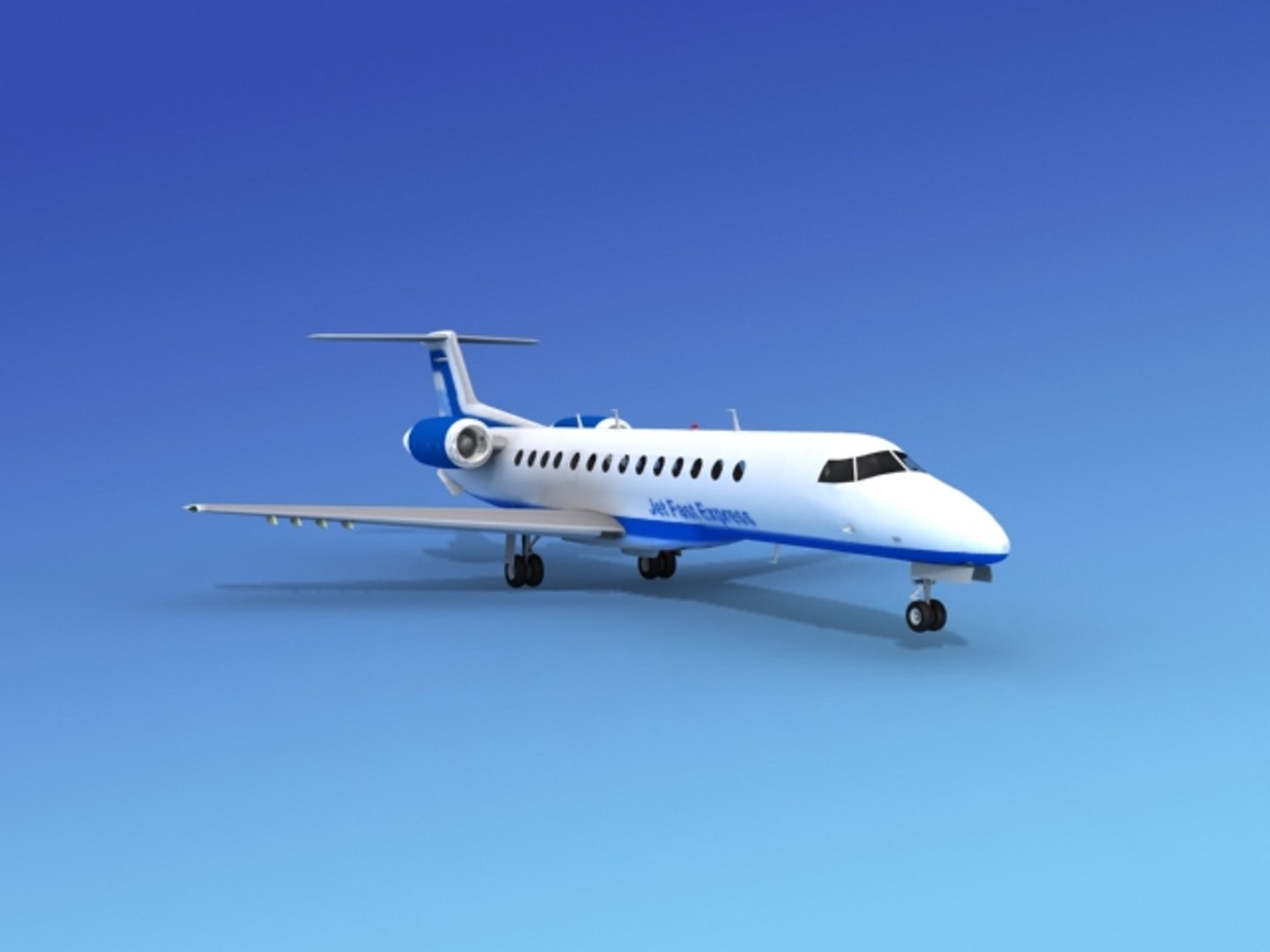 3d Model Embraer Erj Jets